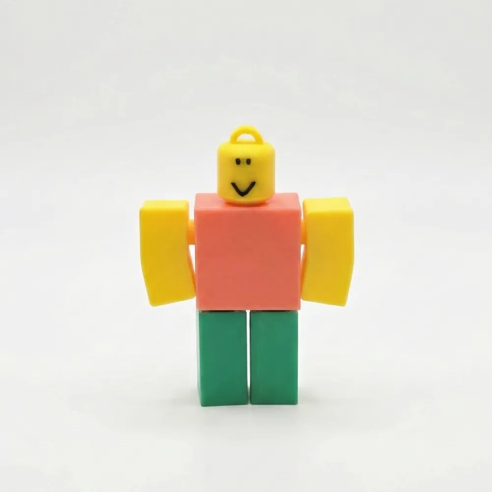 Roblox NOOB – Articulated Figure & Keyring - Free 3D Print Model ...