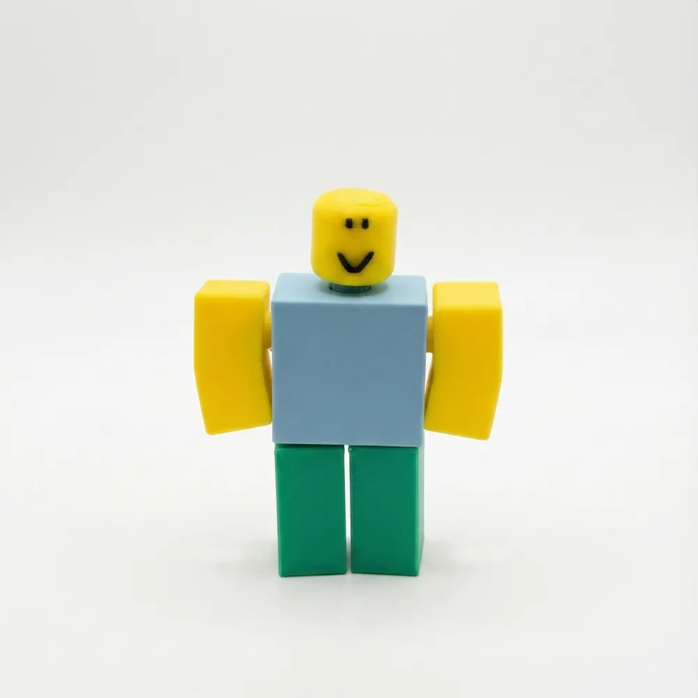 Roblox NOOB – Articulated Figure & Keyring - Free 3D Print Model ...