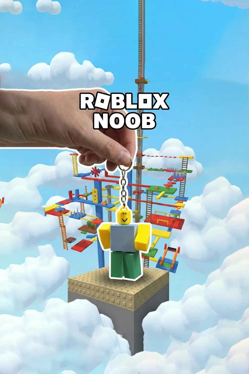 Roblox NOOB – Articulated Figure & Keyring - Free 3D Print Model ...