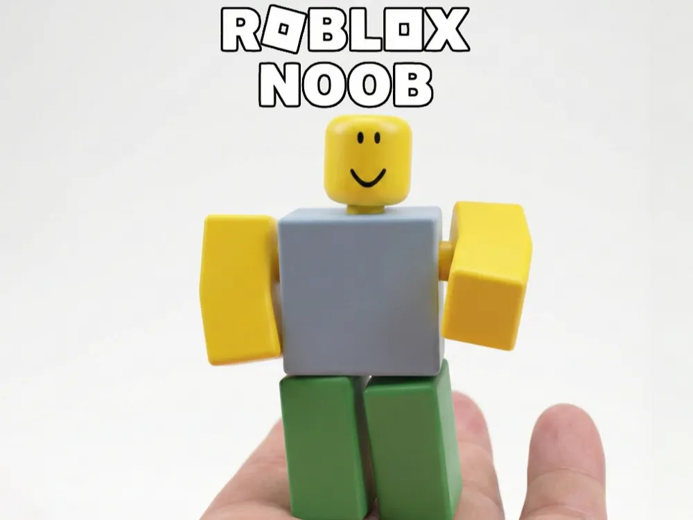Roblox NOOB – Articulated Figure & Keyring - Free 3D Print Model ...