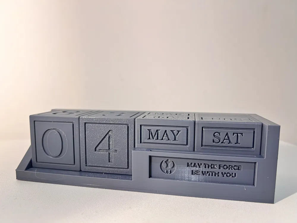 Perpetual Calendar with Swappable Year Tiles and Customizable Cards by ...