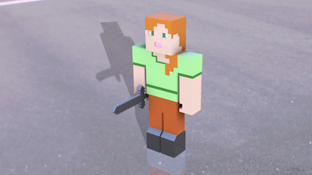 Minecraft Figure Alex / minecraft alex by 3D_Onkel MakerWorld: Download ...