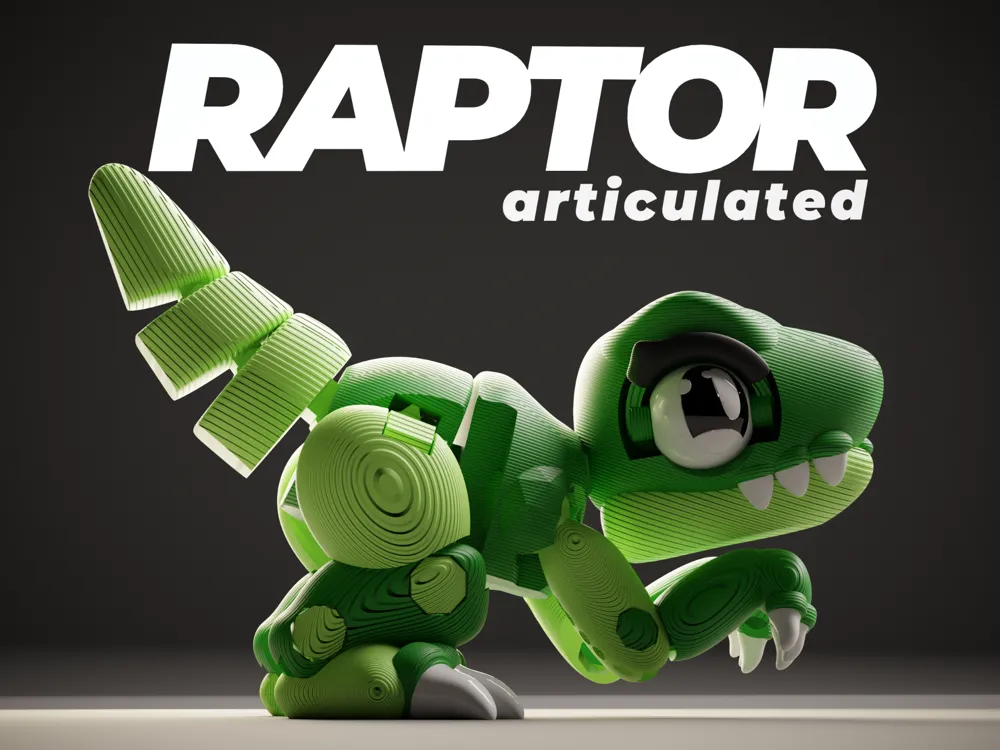 Articulated Mechanical RAPTOR! - Free 3D Print Model - MakerWorld