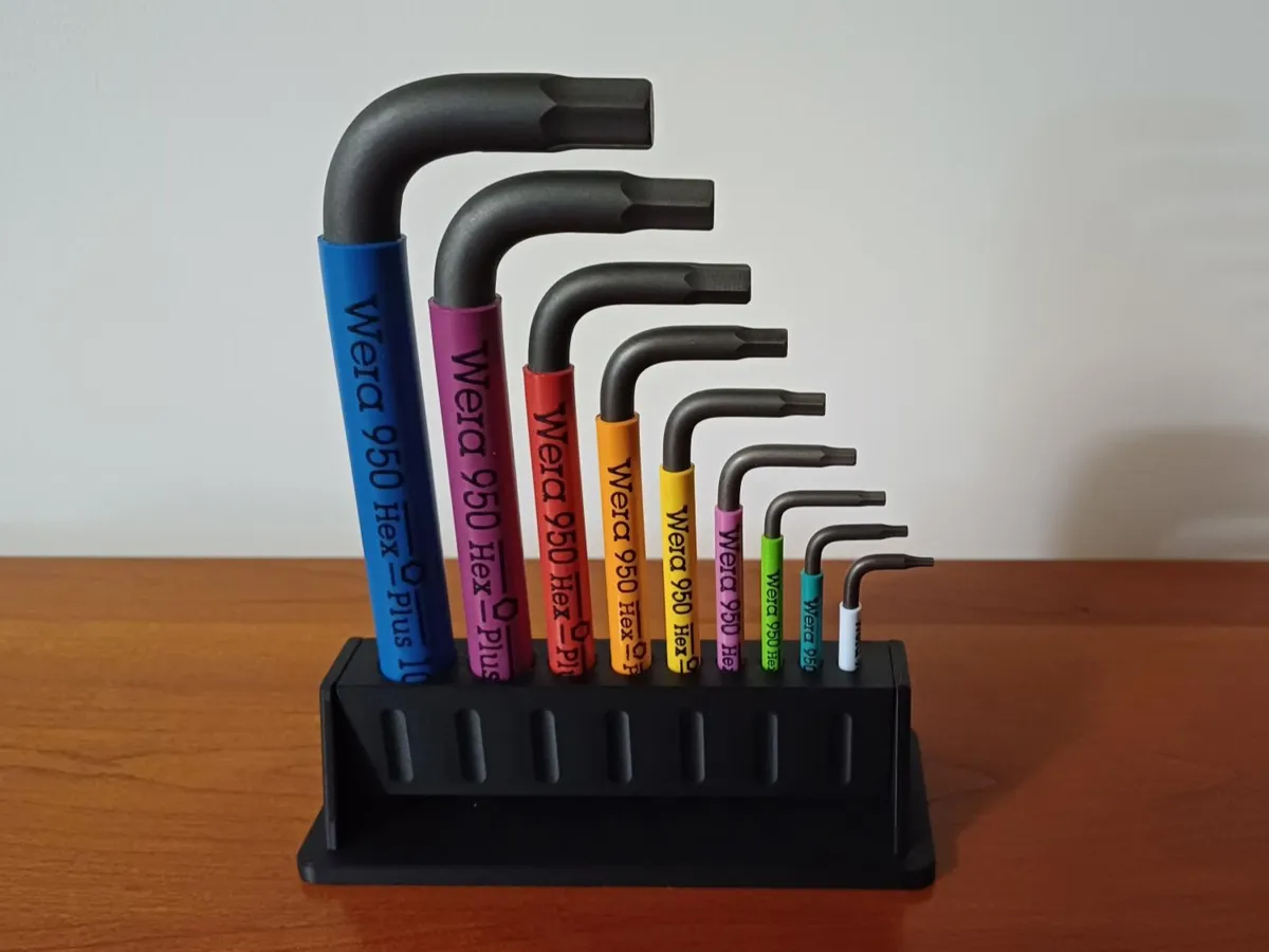 Wera Hex L-keys Rack - Free 3D Print Model - MakerWorld