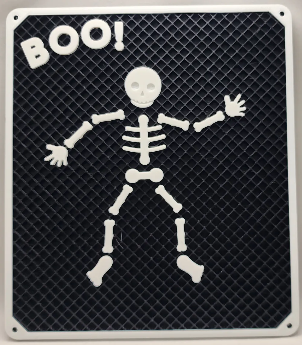 Spooky Skeleton for Grid-Board Remixed by TripleGWorkshop - MakerWorld