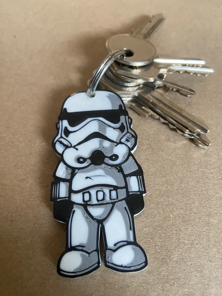 Stormtrooper Star Wars keychain - Free 3D Print Model - MakerWorld