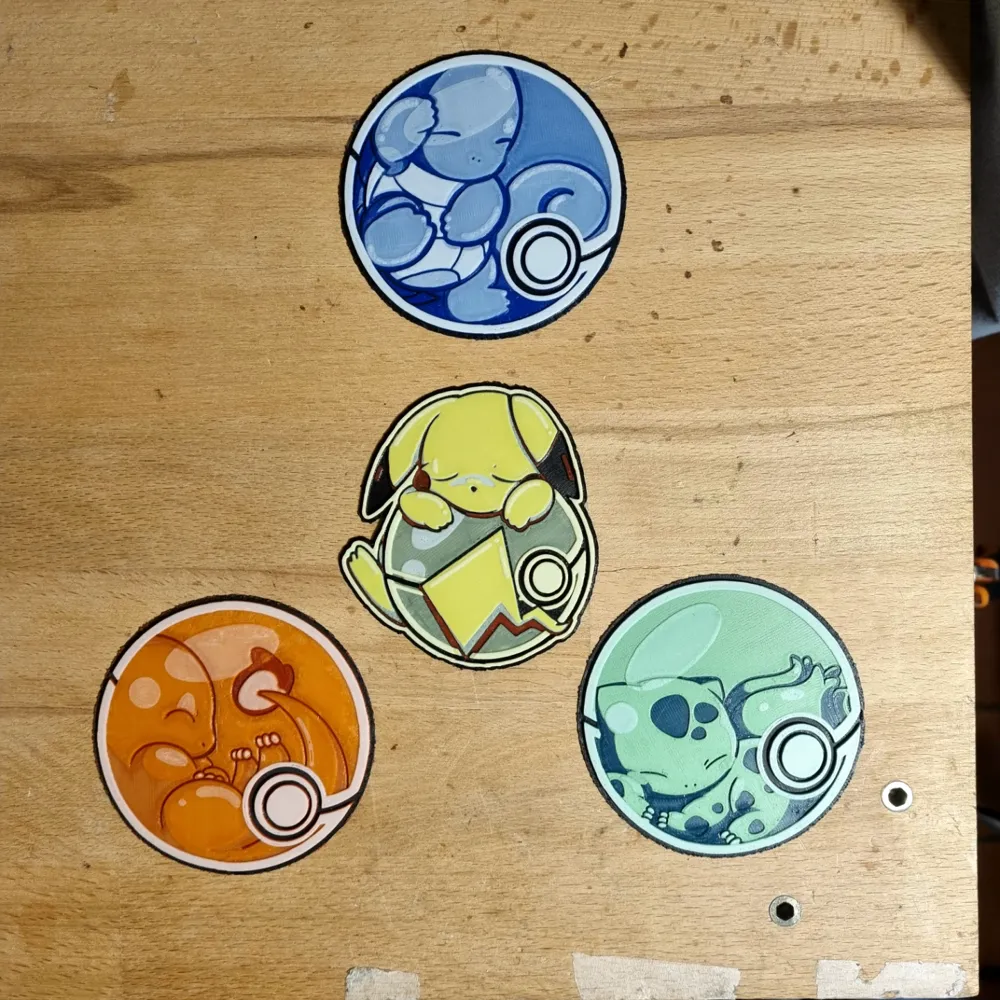 Cute Pikachu inside a pokeball Portrait (HueForge) by Big Simi - MakerWorld