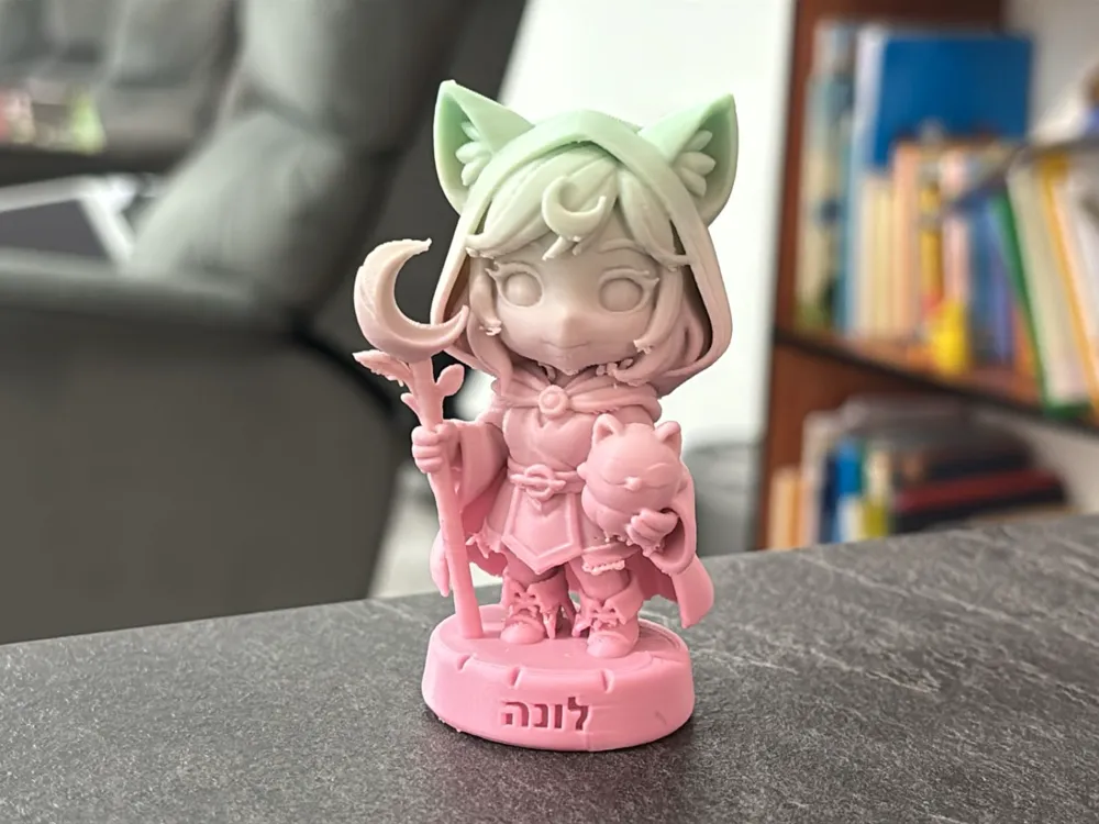 Chibis United: DnD cat girl moon druid (no name) by orenlibane MakerWorld: Download Free 3D Models
