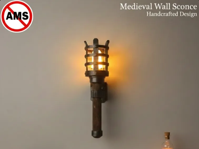 Medieval Torch - Free 3D Print Model - MakerWorld