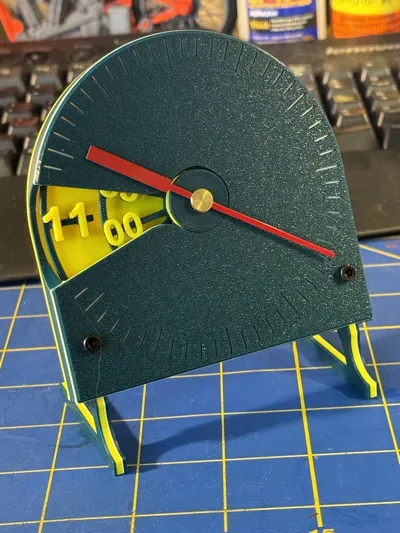 Rotating dial clock by simas1017 MakerWorld: Download Free 3D Models