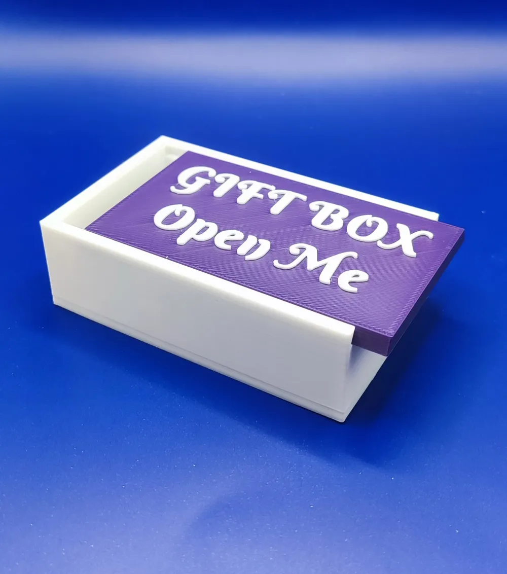 Parametric Sliding lid Box - Custom Text - Free 3D Print Model - MakerWorld