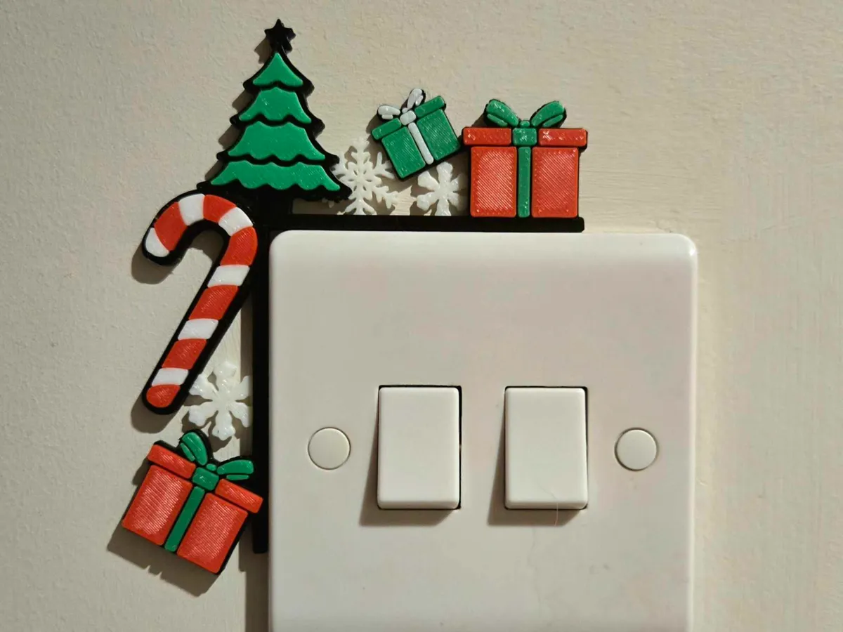 Christmas Tree Light Switch Corner Decor - Free 3D Print Model - MakerWorld