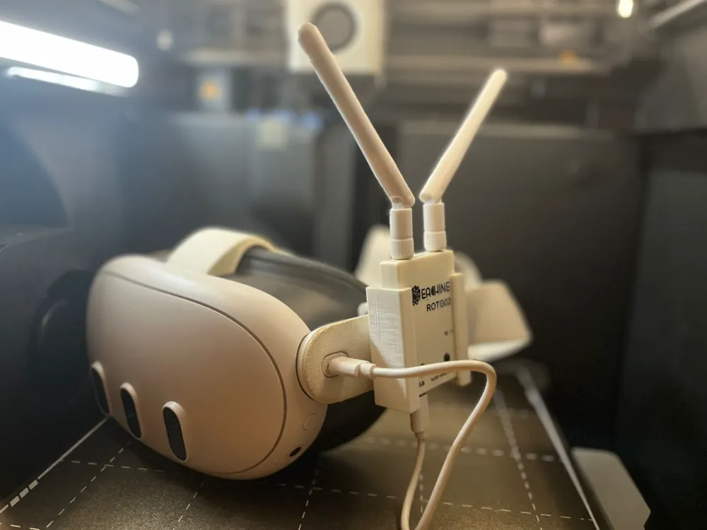 Meta Quest 3/3S Eachine ROTG02 mount by UnderscoreTimeMakerWorld: Download Free 3D Models