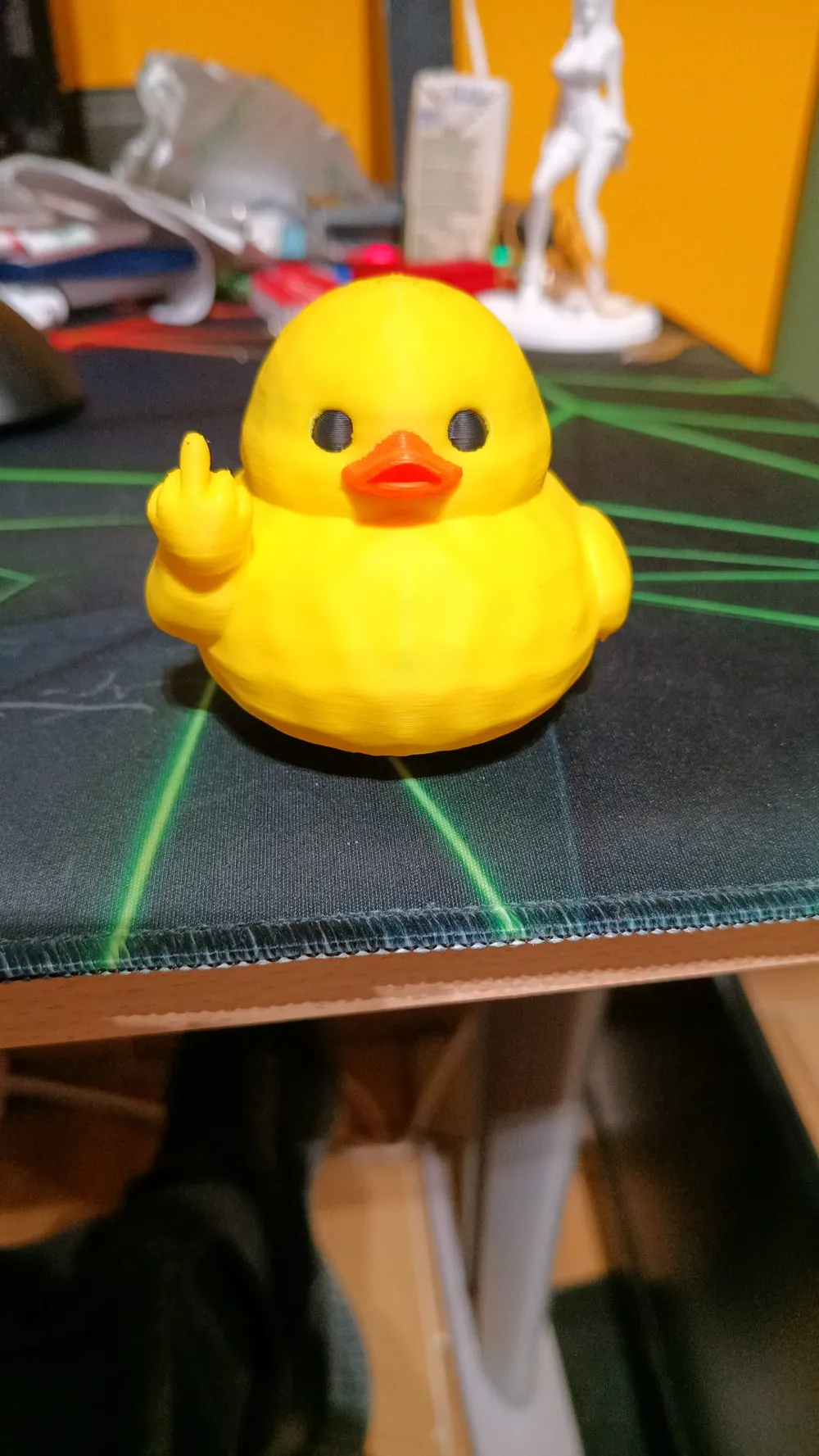 yellow rubber duck middle finger - Free 3D Print Model - MakerWorld