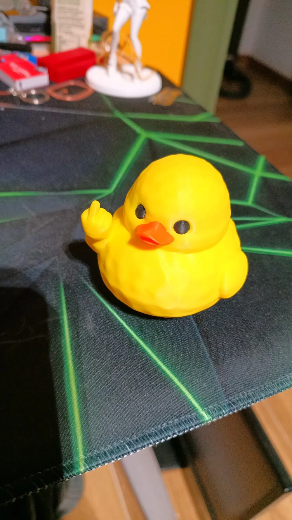 yellow rubber duck middle finger - Free 3D Print Model - MakerWorld