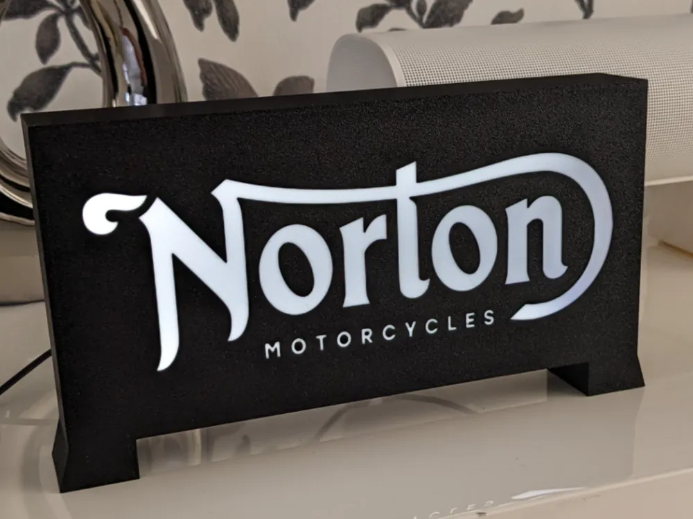 NORTON Motorcycles led light box by atlixanet MakerWorld: Download Free ...