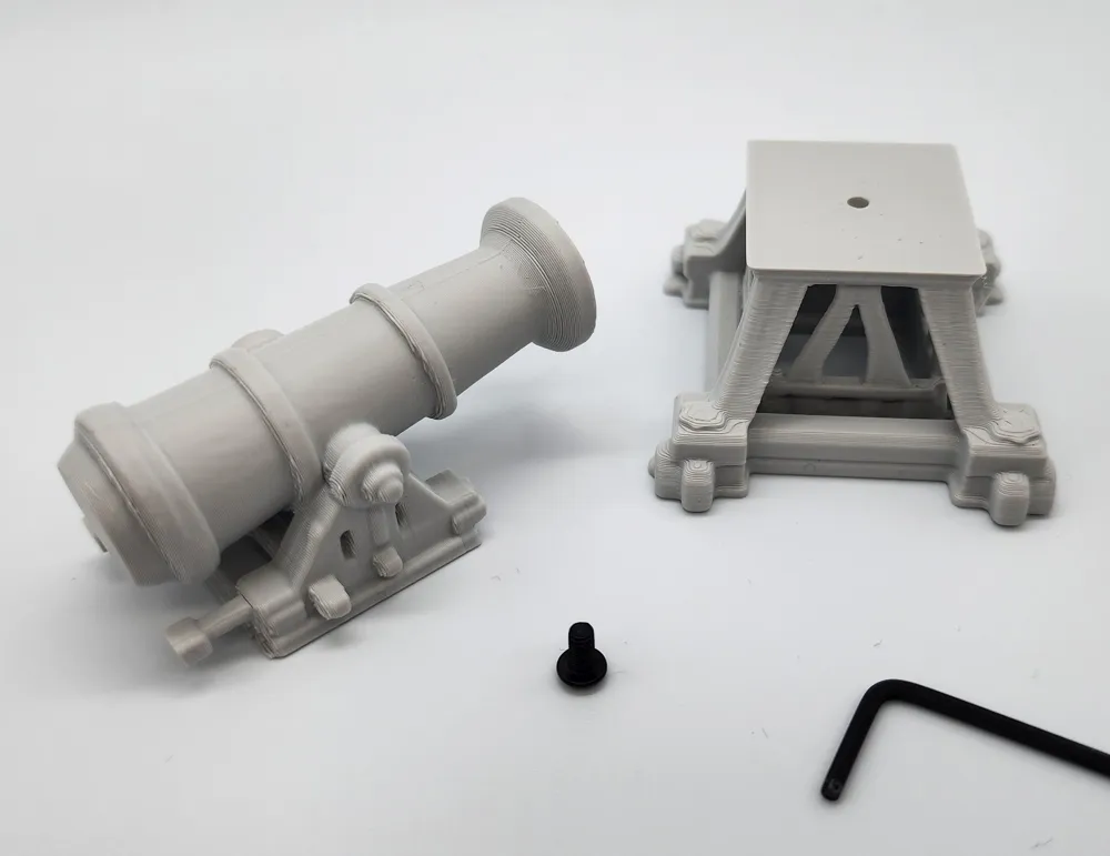 Cannon Turret Miniature (Multipart) by Triple G Workshop - MakerWorld