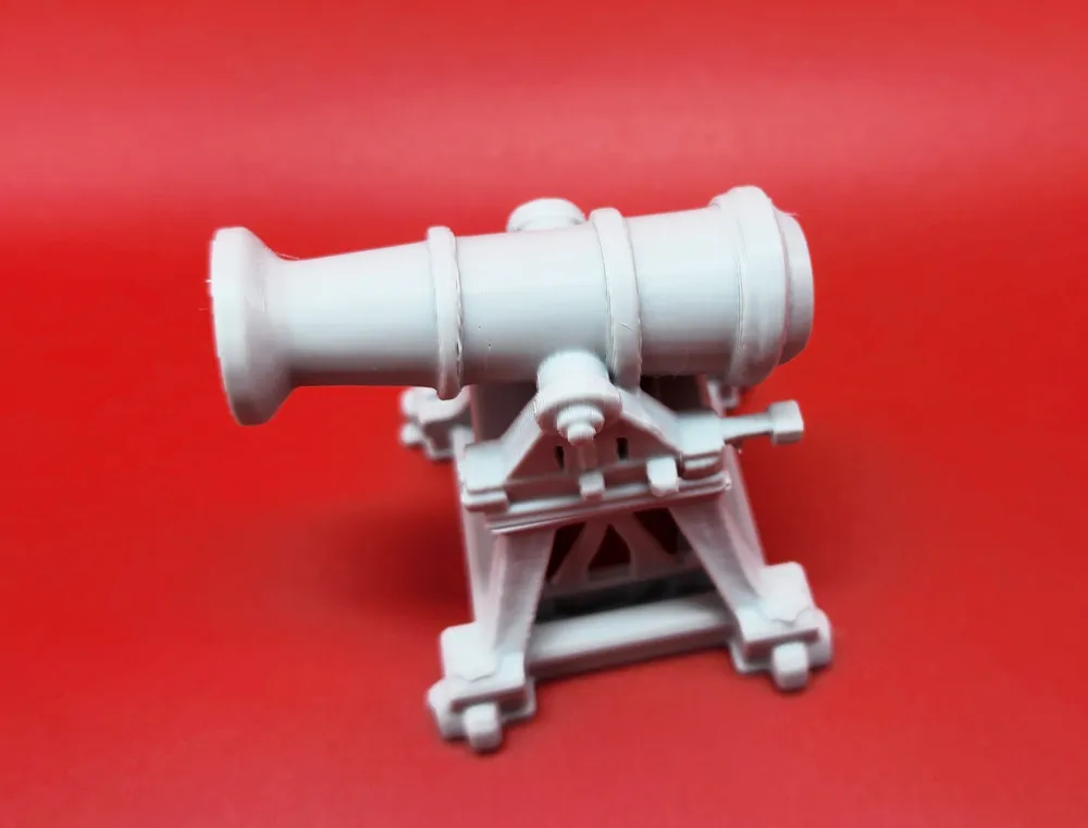 Cannon Turret Miniature (Multipart) by Triple G Workshop - MakerWorld