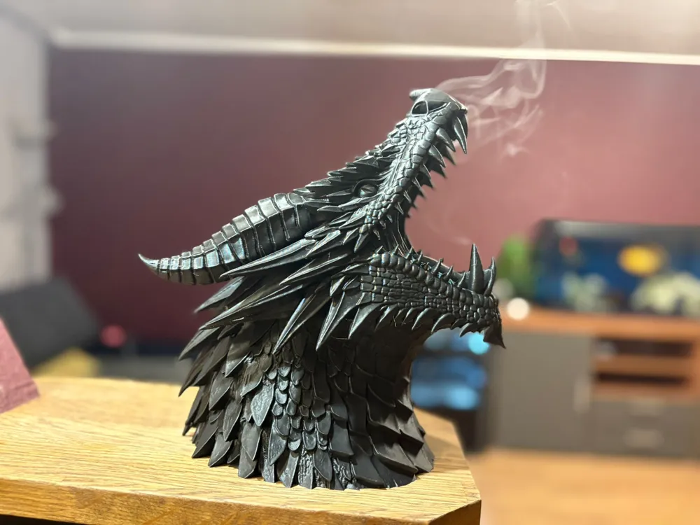 Dragon incense decor - Free 3D Print Model - MakerWorld