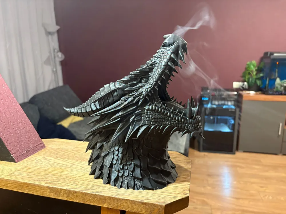 Dragon incense decor - Free 3D Print Model - MakerWorld