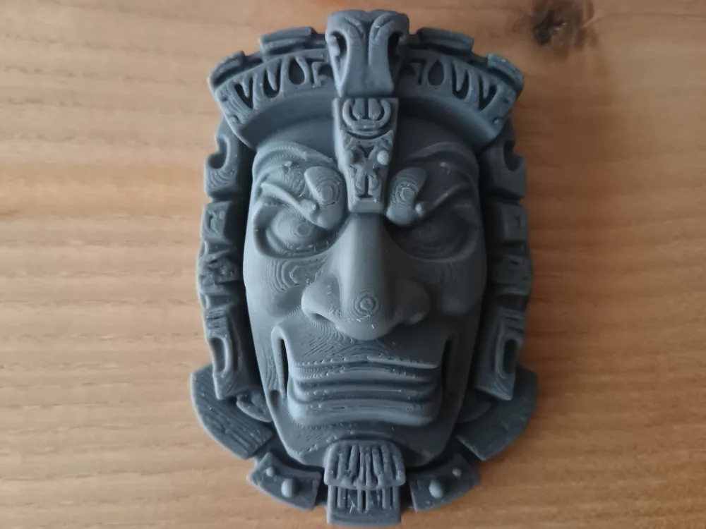 Mayan Face Sculpture – Ancient Inspired 3D Print by ovitek_ MakerWorld ...