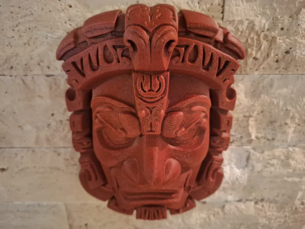 Mayan Face Sculpture – Ancient Inspired 3D Print by ovitek_ MakerWorld ...