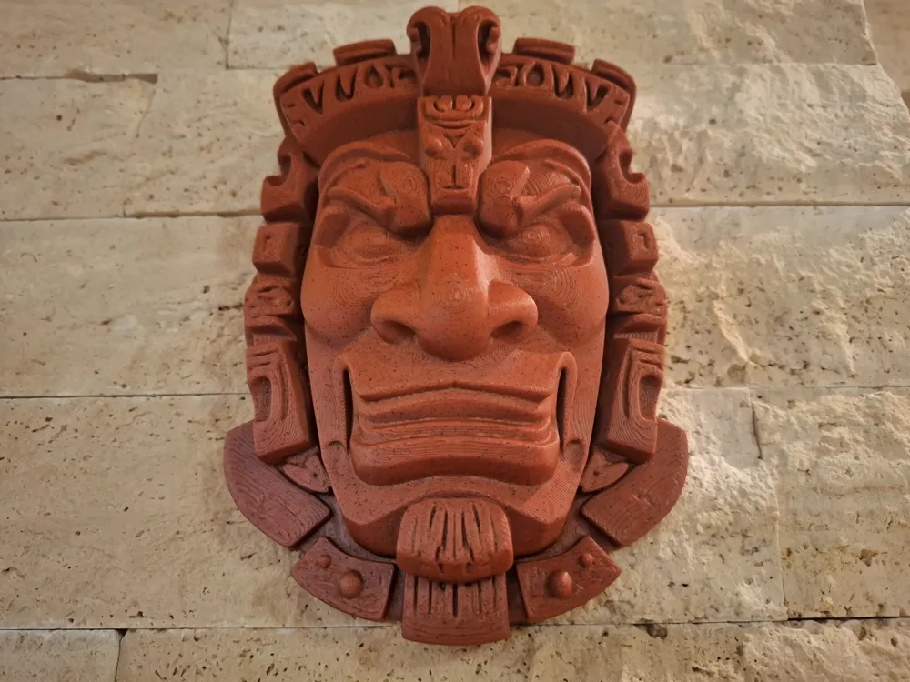 Mayan Face Sculpture – Ancient Inspired 3D Print by ovitek_ MakerWorld ...