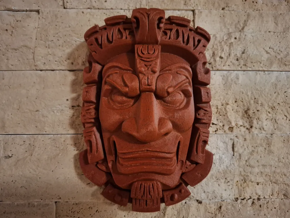 Mayan Face Sculpture – Ancient Inspired 3D Print by ovitek_ MakerWorld ...