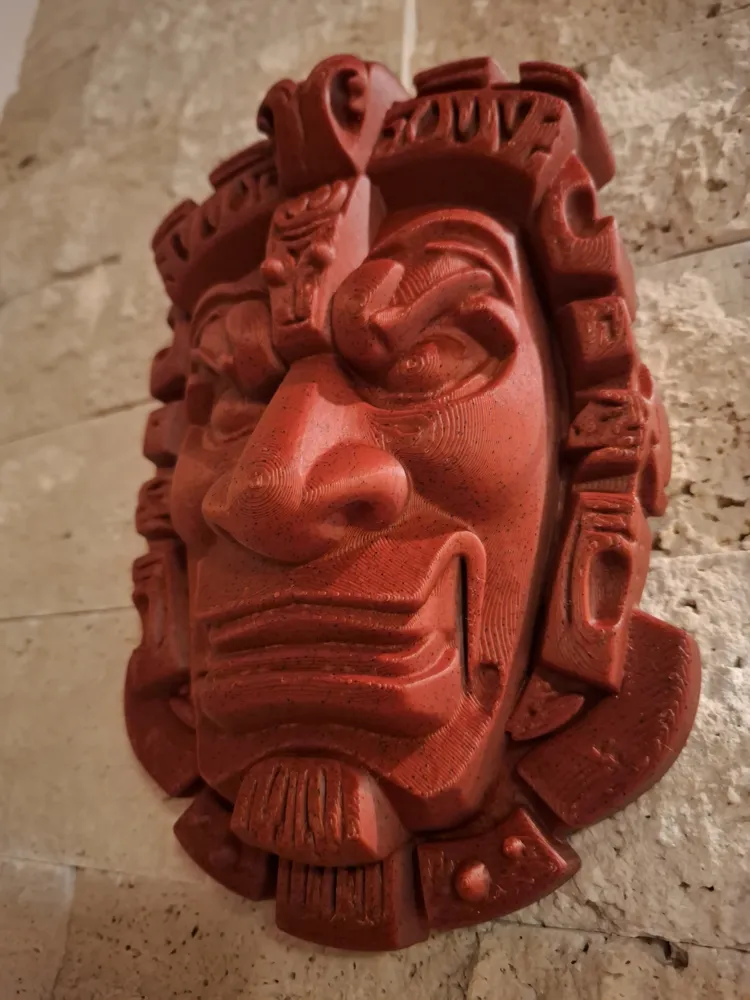 Mayan Face Sculpture – Ancient Inspired 3D Print by ovitek_ MakerWorld ...