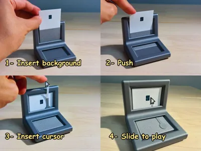 Movable-Cursor Tiny Computer – Fidget Toy - Free 3D Print Model ...
