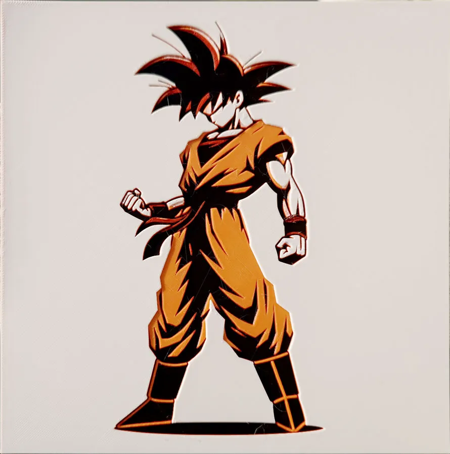 Son Goku fine art - Free 3D Print Model - MakerWorld
