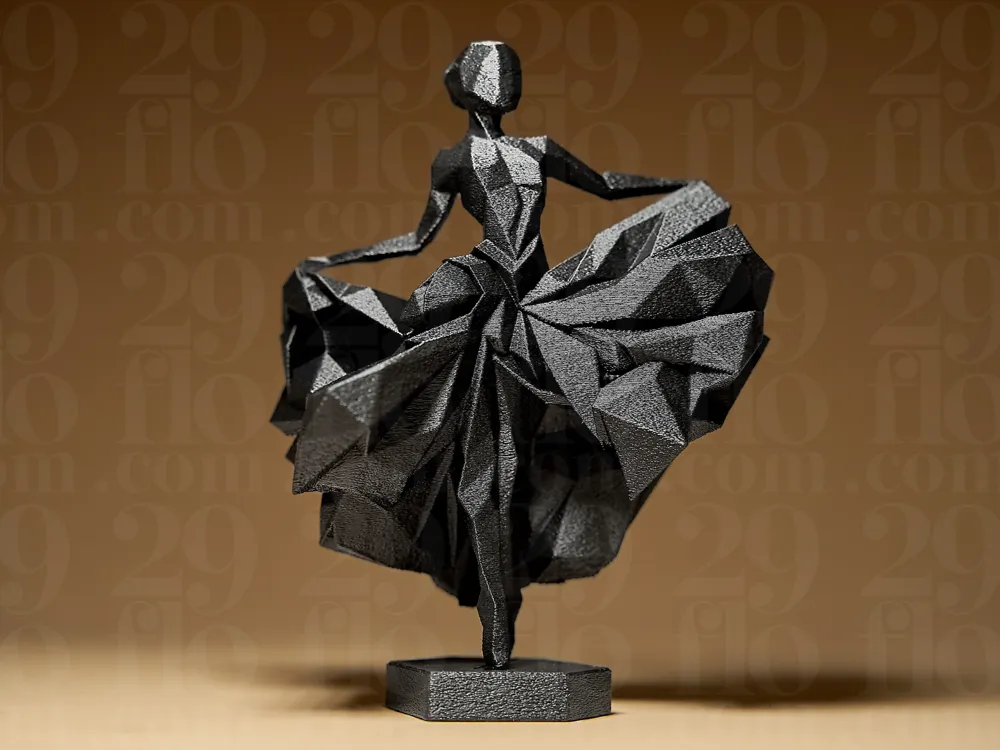 Geometric Ballerina Dancer - Free 3D Print Model - MakerWorld