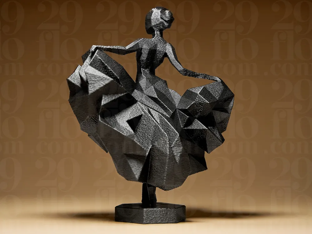 Geometric Ballerina Dancer by 29FLO MakerWorld: Download Free 3D Models