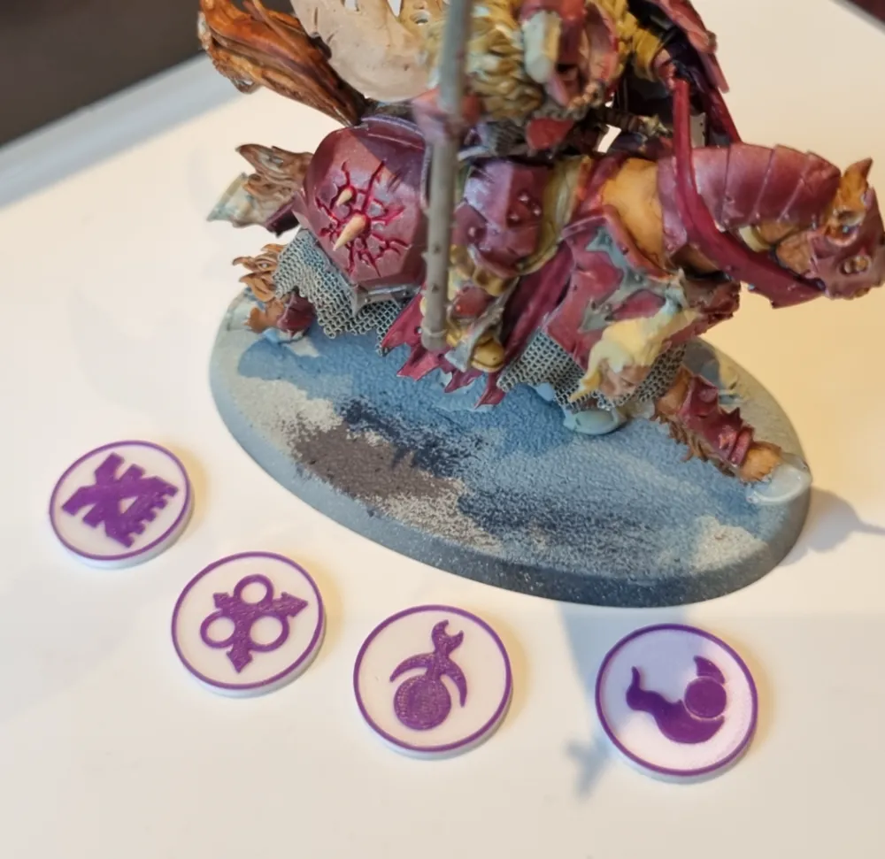 Chaos god tokens by hartger - MakerWorld