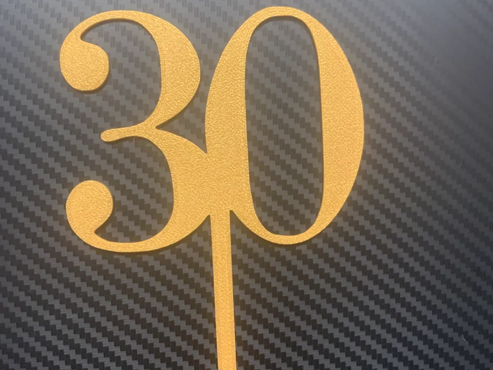 30 cake topper by Morganja - MakerWorld