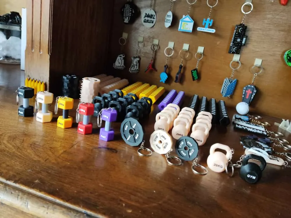 Keychain v2 GYM (CUSTOMIZABLE TEXT) by Makers.m3D - MakerWorld