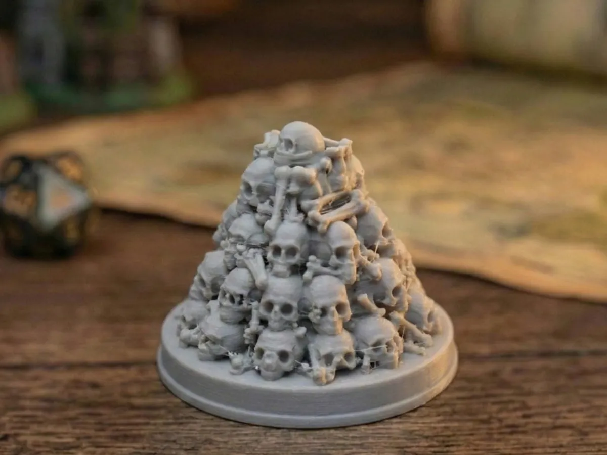 Ancient Skull Pile - Objective Marker - Free 3D Print Model - MakerWorld