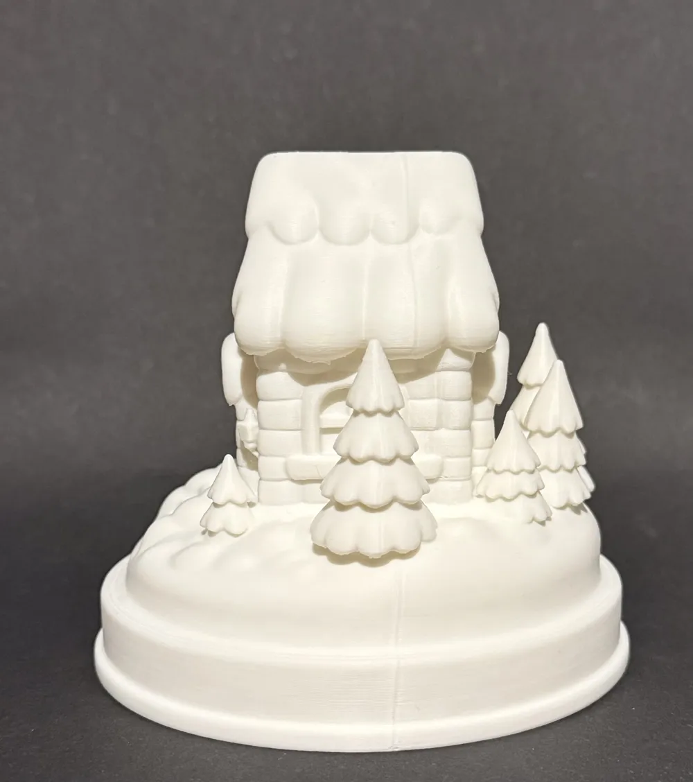 Santa’s Snow Cottage - Luminous Winter House - Free 3D Print Model ...