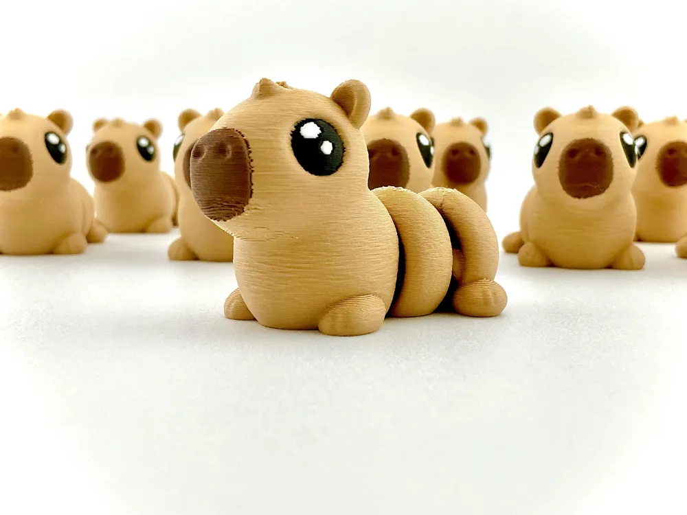 Flexi Capybara Articulated Toy by Happy Designs Studio MakerWorld ...