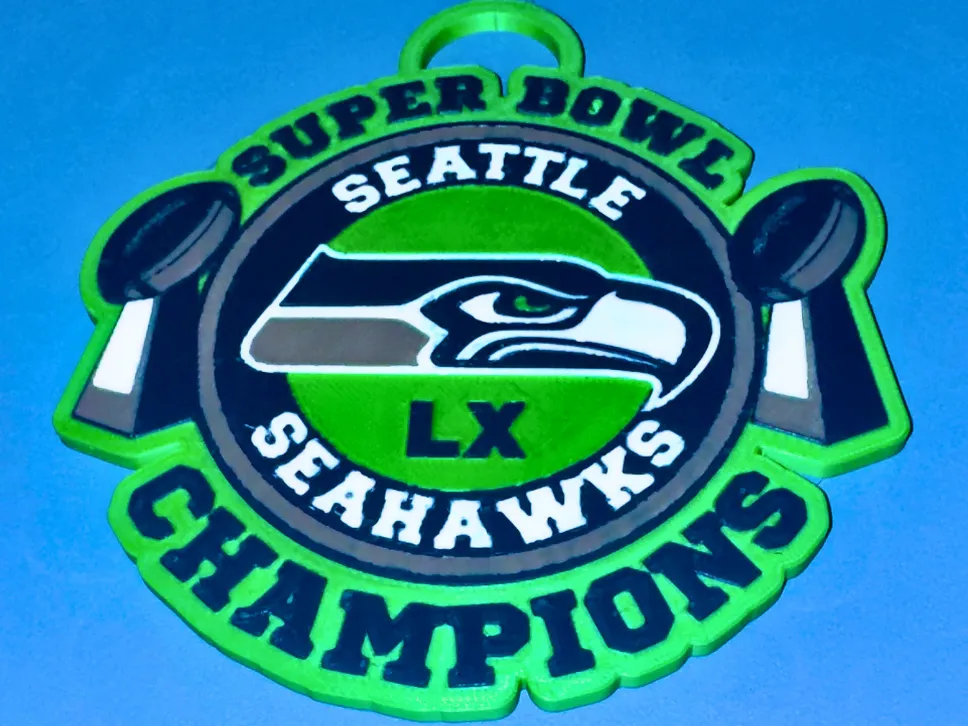 Seahawks Super Bowl Champions Hype Chain - Free 3D Print Model - MakerWorld