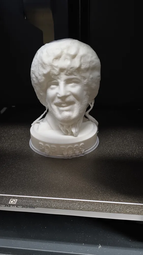 Bob Ross Statue - Free 3D Print Model - MakerWorld