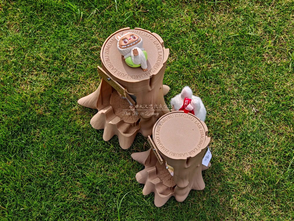 Tree Stump Figurine Display Stand【Illuminated】Nordic Forest Sprite Tree ...