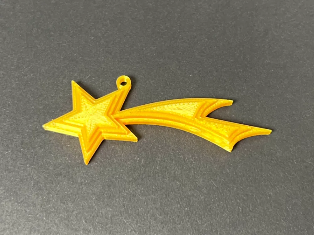 Shooting Star christmas tree decoration - Free 3D Print Model - MakerWorld