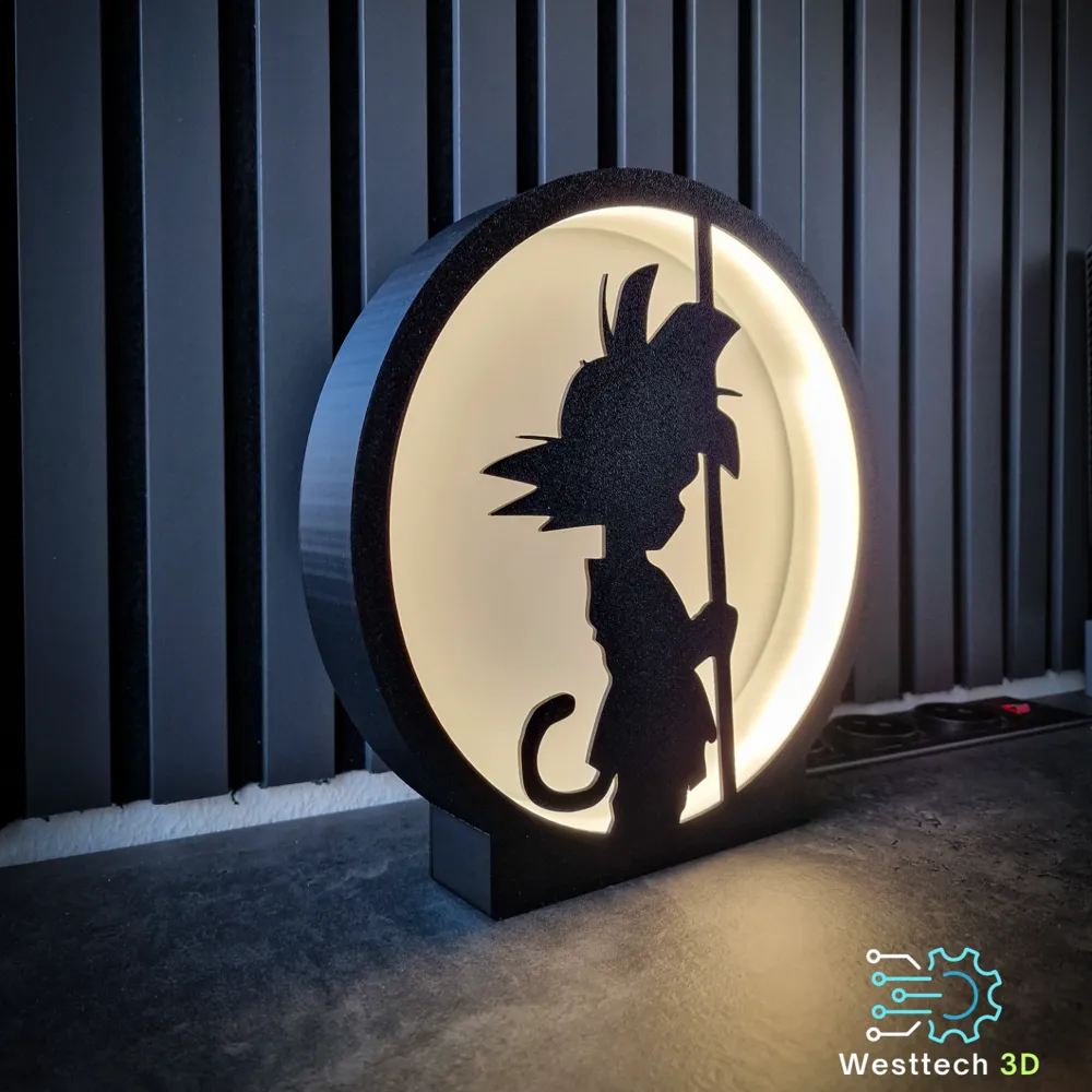 Son Goku Dragonball LED Lamp by Westtech 3D MakerWorld: Download Free ...