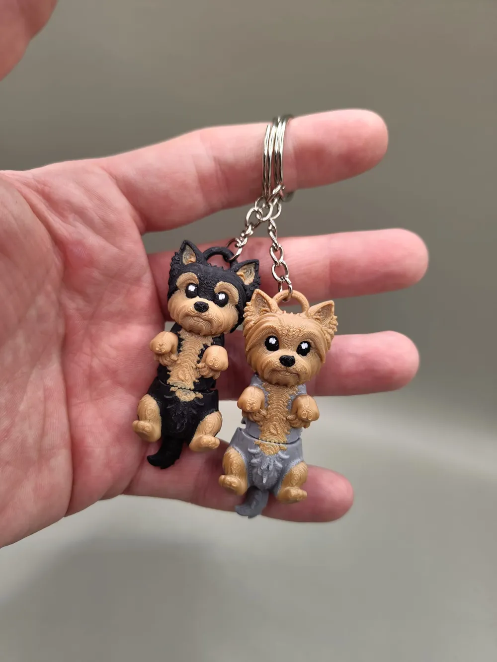Yorkshire Terrier Keychain – Articulated Flexi Dog - Free 3D Print ...
