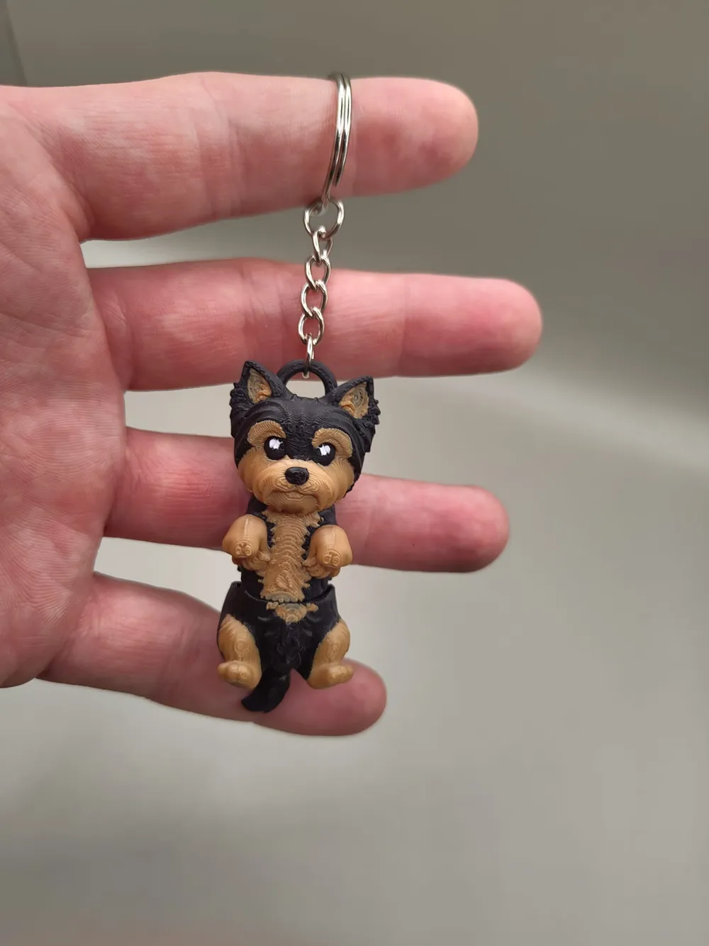 Yorkshire Terrier Keychain – Articulated Flexi Dog - Free 3D Print ...