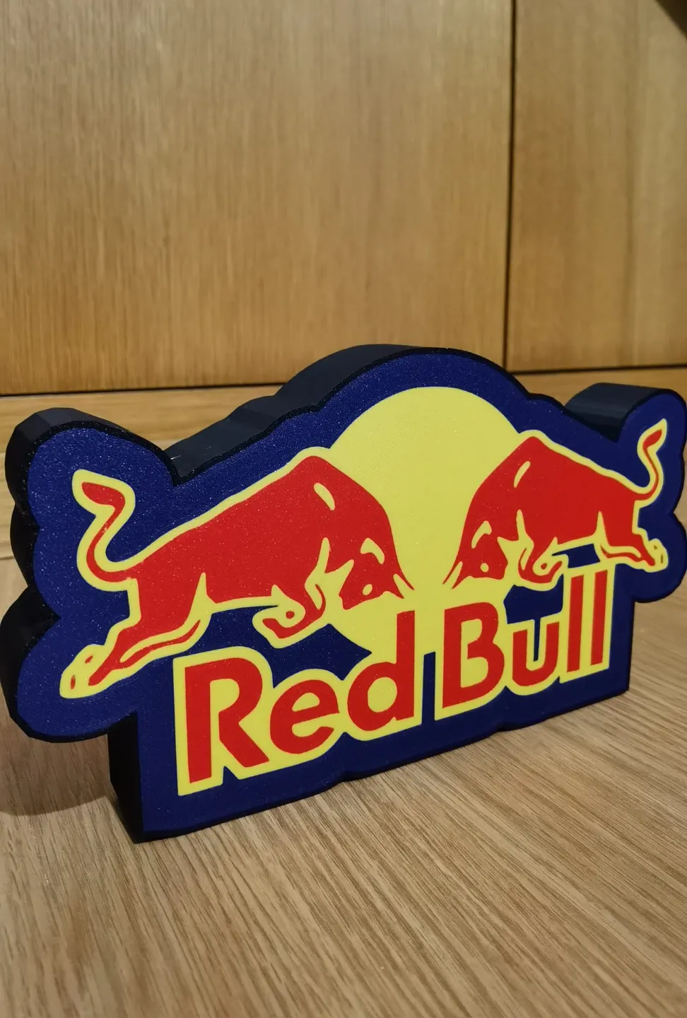 Red Bull Logo LED Lamp - Free 3D Print Model - MakerWorld