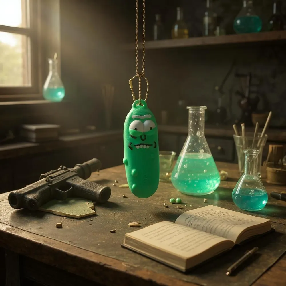 Pickle Rick keyring - Free 3D Print Model - MakerWorld