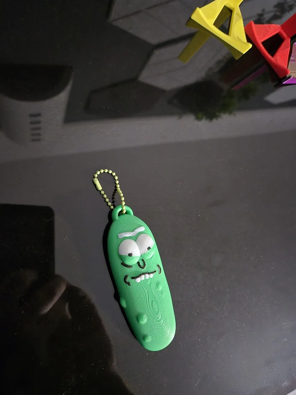 Pickle Rick keyring - Free 3D Print Model - MakerWorld