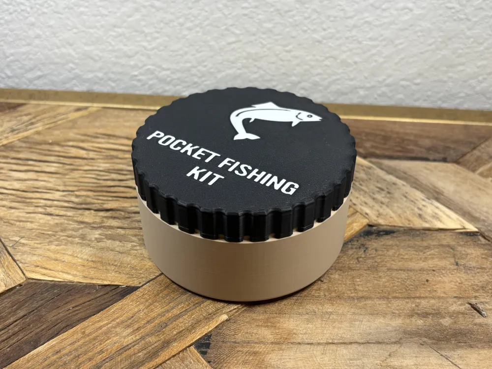 Handreel Fishing Kit w/ Storage - Free 3D Print Model - MakerWorld